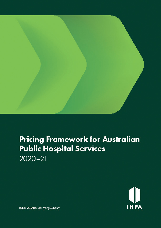 Pricing Framework for Australian Public Hospital Services 2020–21 | Resources | IHACPA